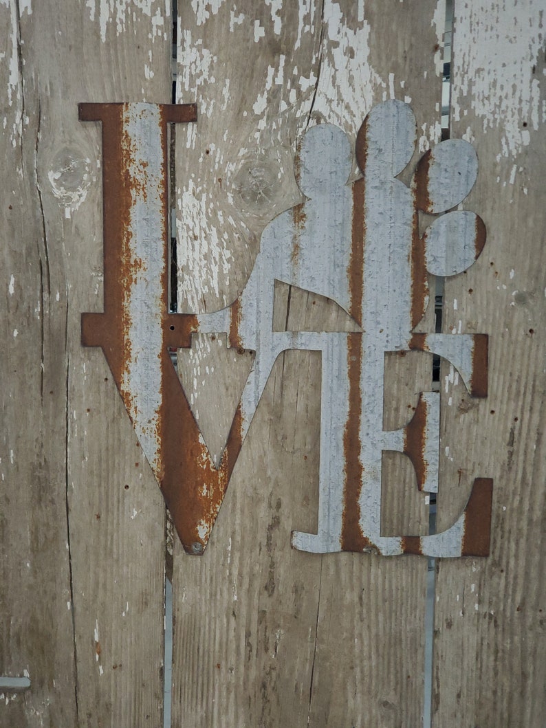 Stacked Love Corrugated Sign - Etsy