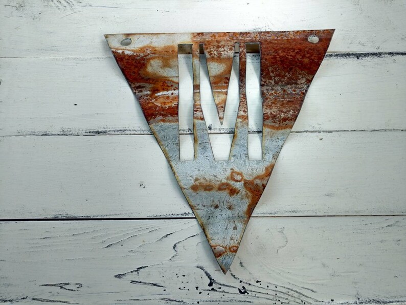 Individual Alphabet, Characters, Numbers. Rusty Corregated Pennant ...