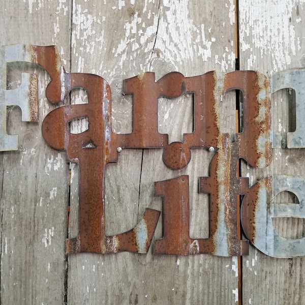 Corrugated Metal Sign - Etsy