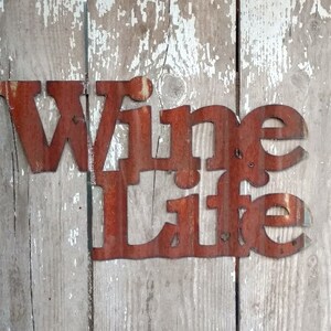 Wine or Farm Life Corrugated Sign - Etsy