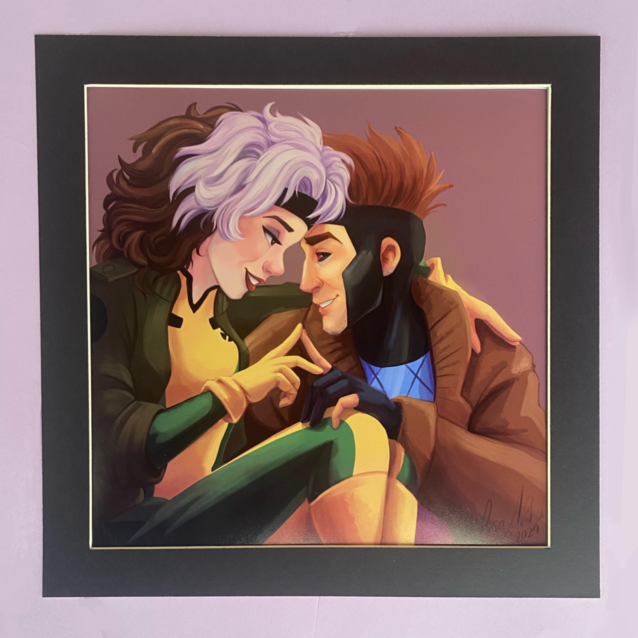 Gambit and Rogue Art Print - Etsy