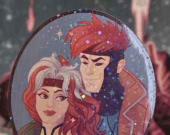 Funko Pop Rogue and Gambit Christmas Card - Etsy