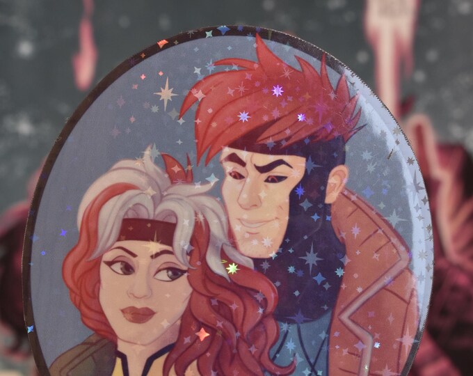 Gambit and Rogue Sticker - Etsy