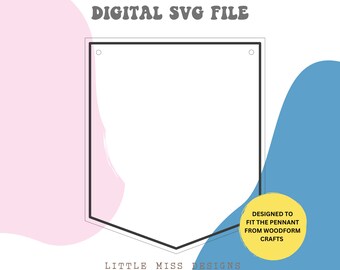 Pennant Border Svg - Etsy