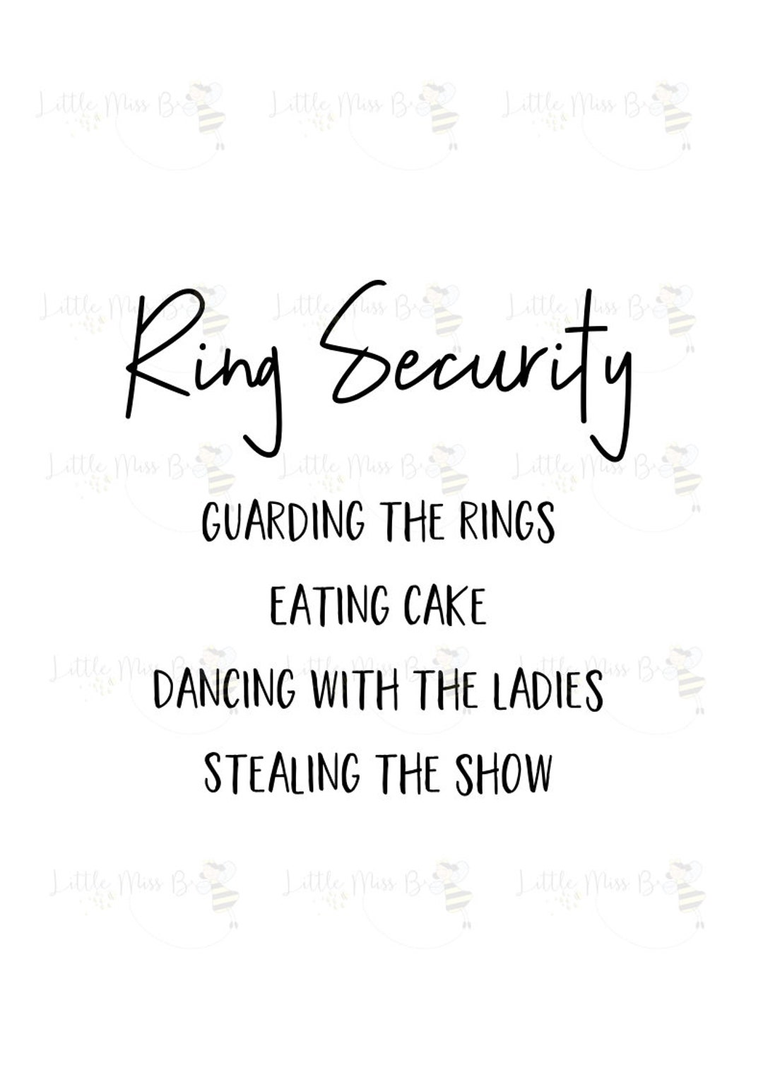 Ring Security Svg, Wedding Svg, Page Boy Svg - Etsy