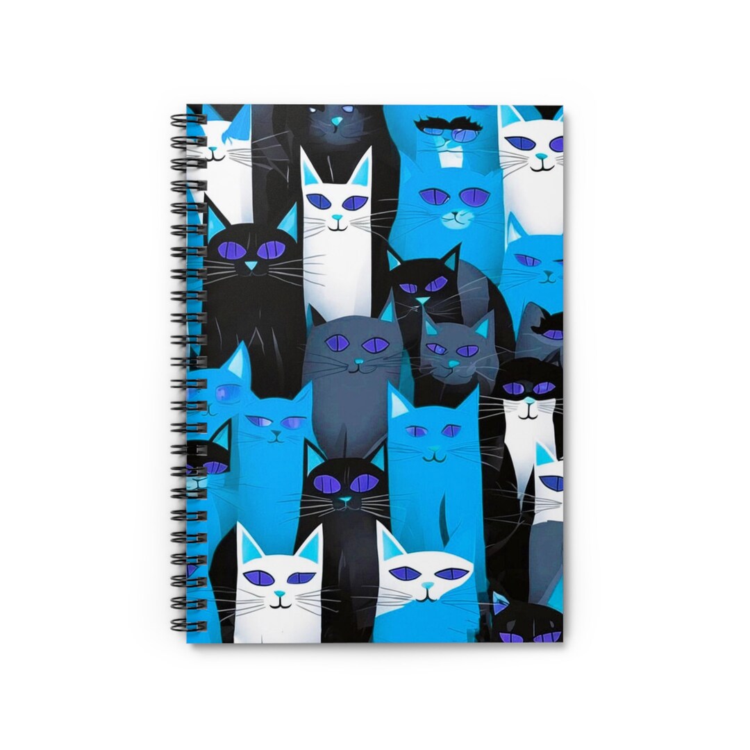 Cats, Cat Lover, Blue Cats, Notebook for Work, Cat Lovers Journal - Etsy