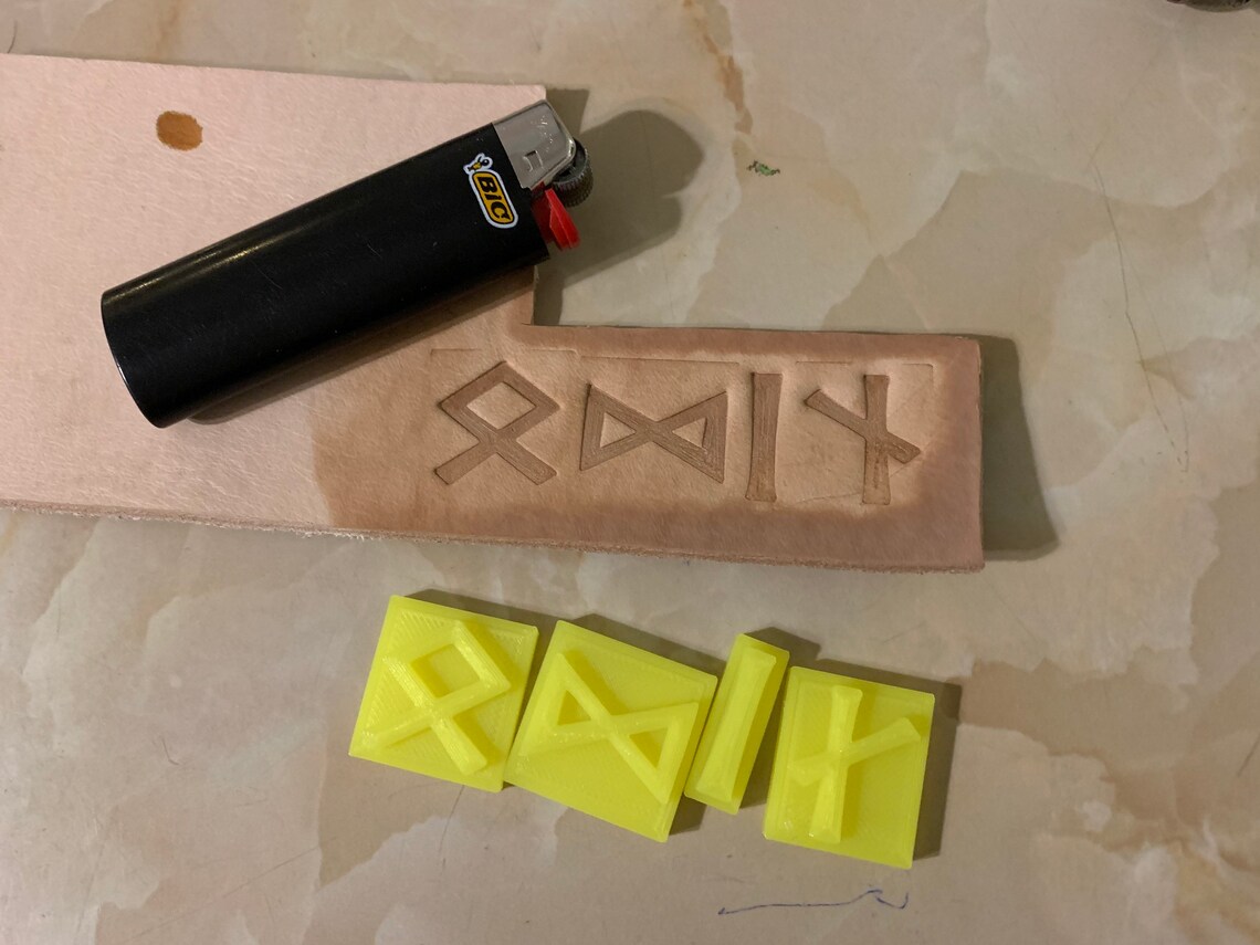 Rune Leather Stamp Set 3d Printed Soap or Pottery Vikings - Etsy UK