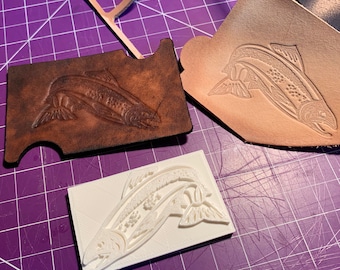 Delrin Leather Stamp: Fish 2 - Etsy