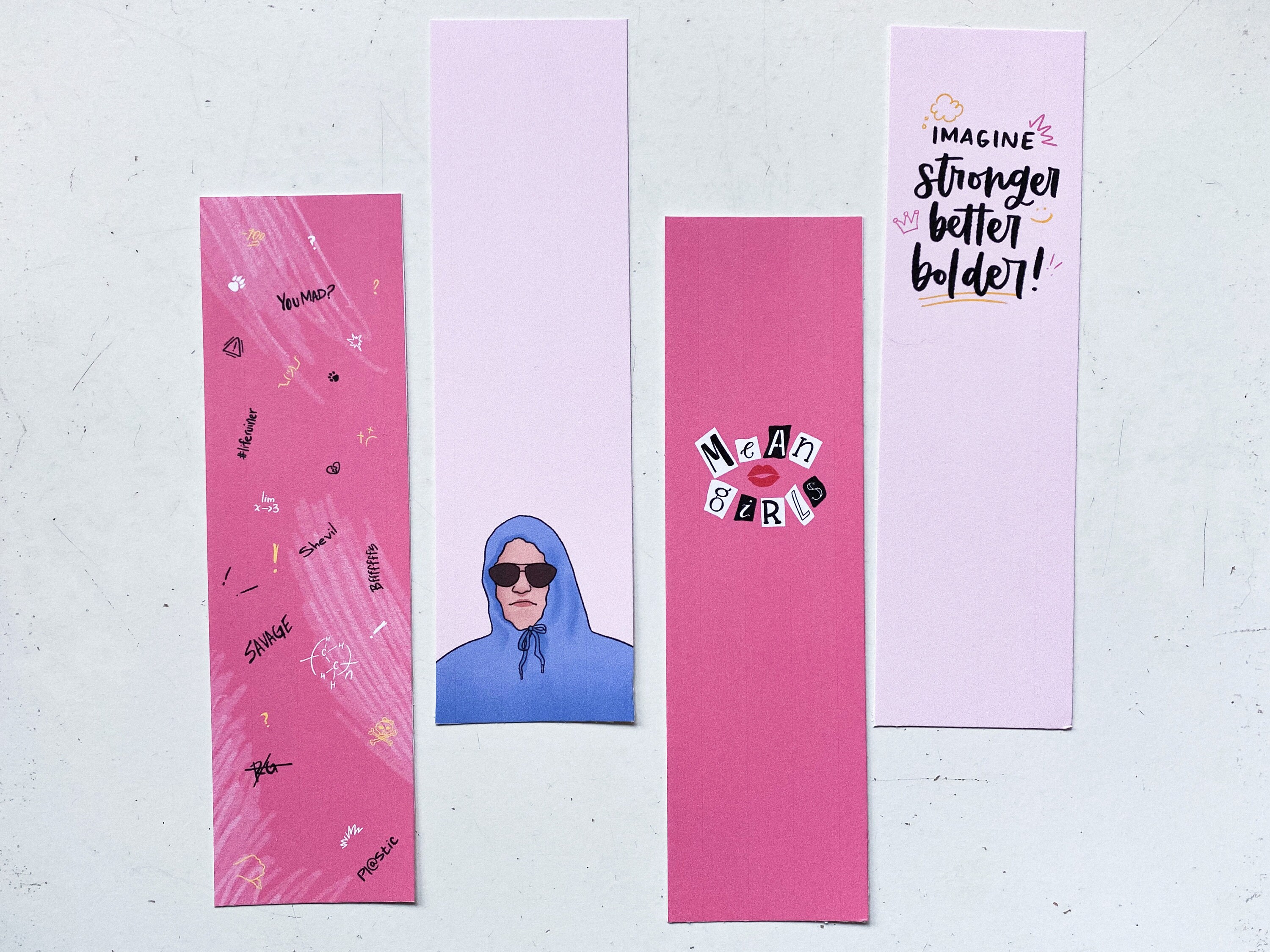 Mean Girls Musical Inspired Printable Bookmarks Set of 4 | Etsy