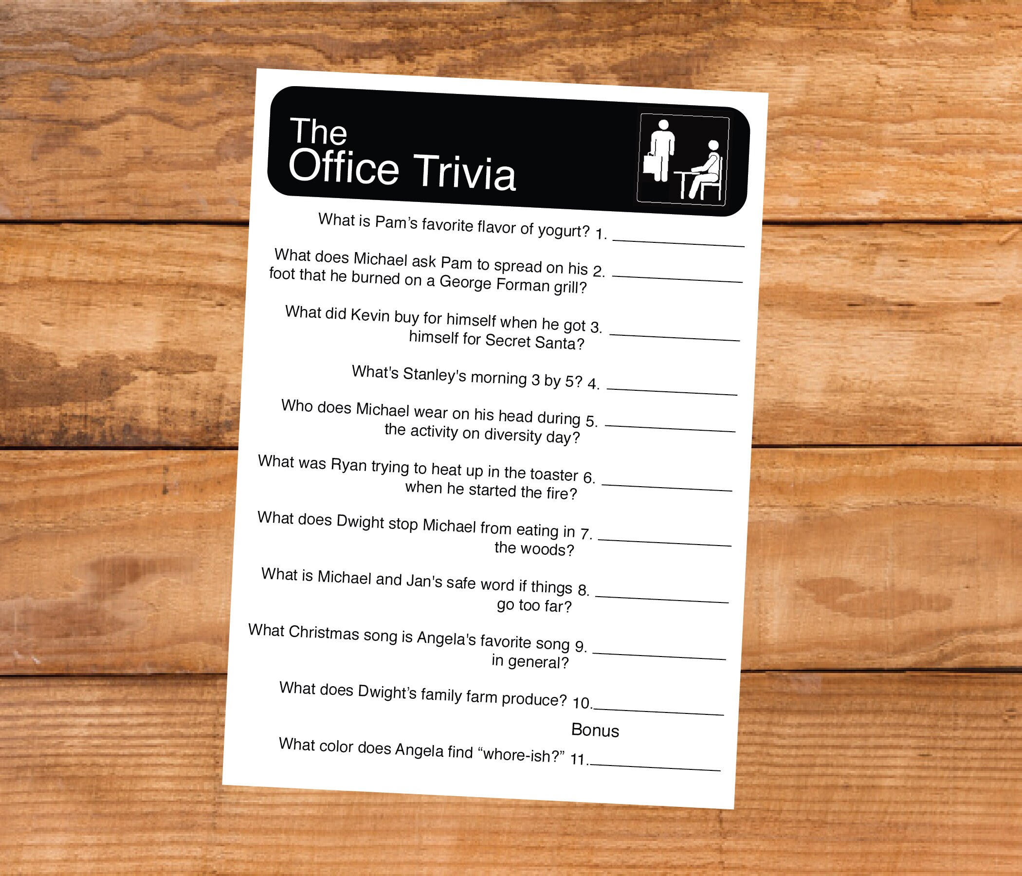 The Office Trivia - Etsy