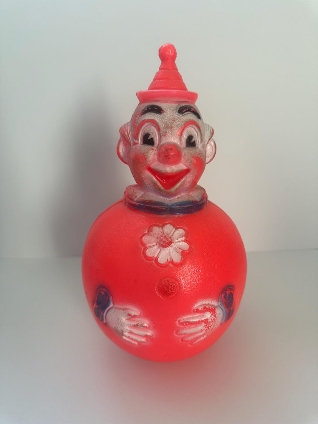 Vintage Toy Roly Poly Clown by REGAL Canada Wobbly Toy 1960's - Etsy