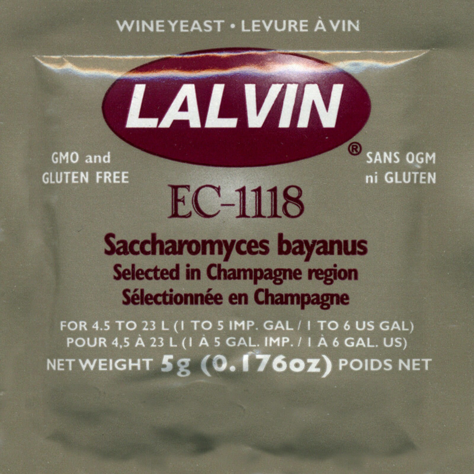 10 PACKS Lalvin EC-1118 All Purpose Wine Yeast - for Soda, Champagne ...