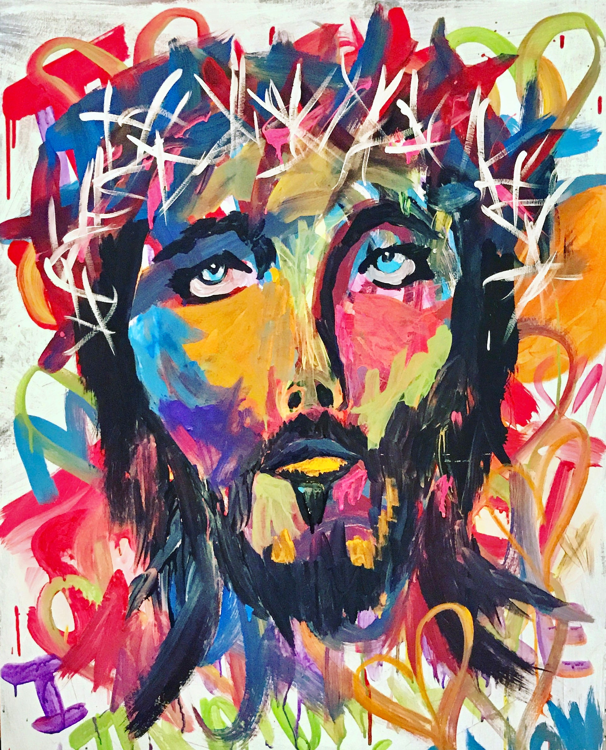 Custom Pop Art Jesus Painting - Etsy
