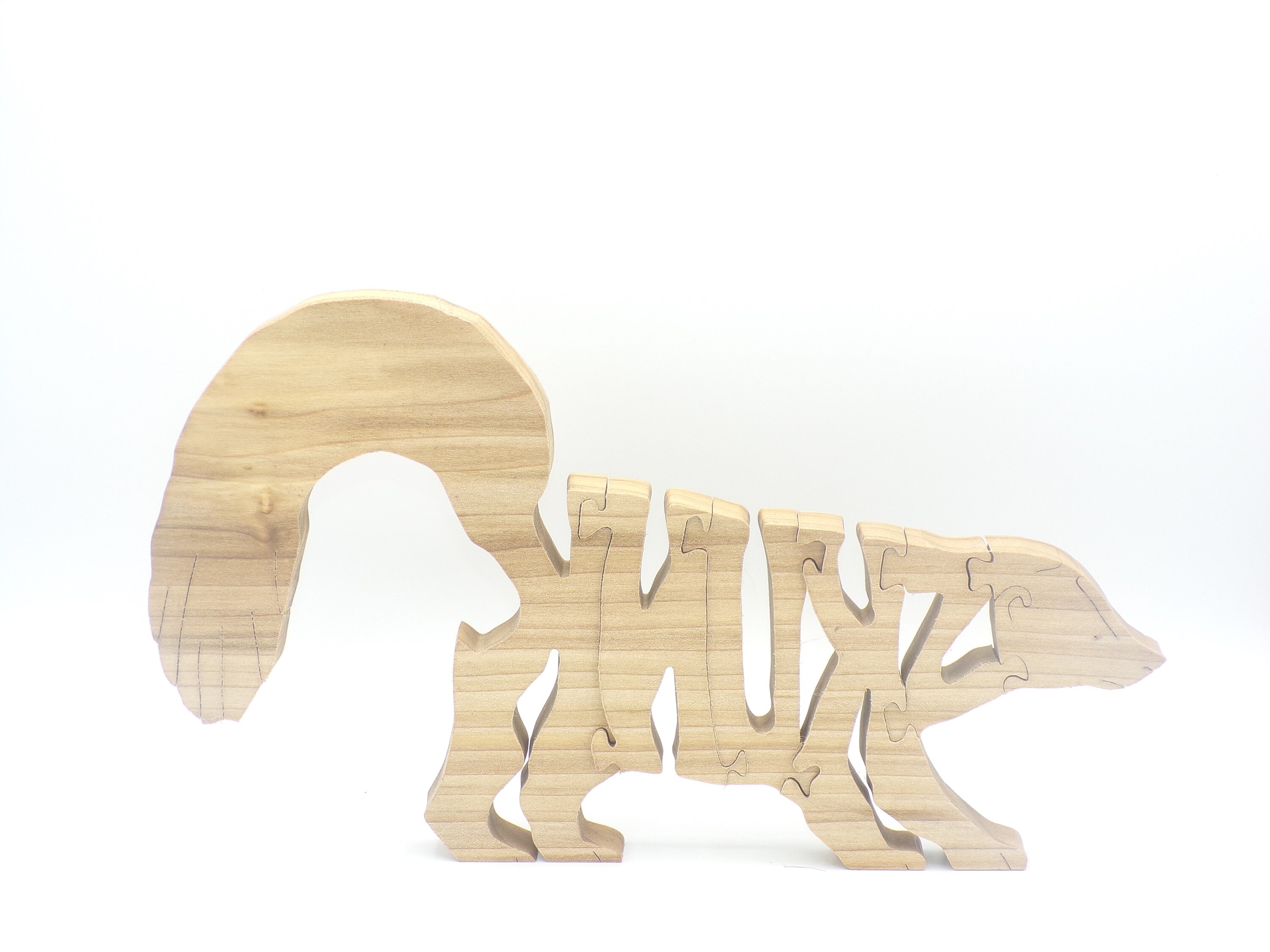Wooden Skunk Jigsaw Puzzle Hand Cut Puzzle Animal Puzzle - Etsy