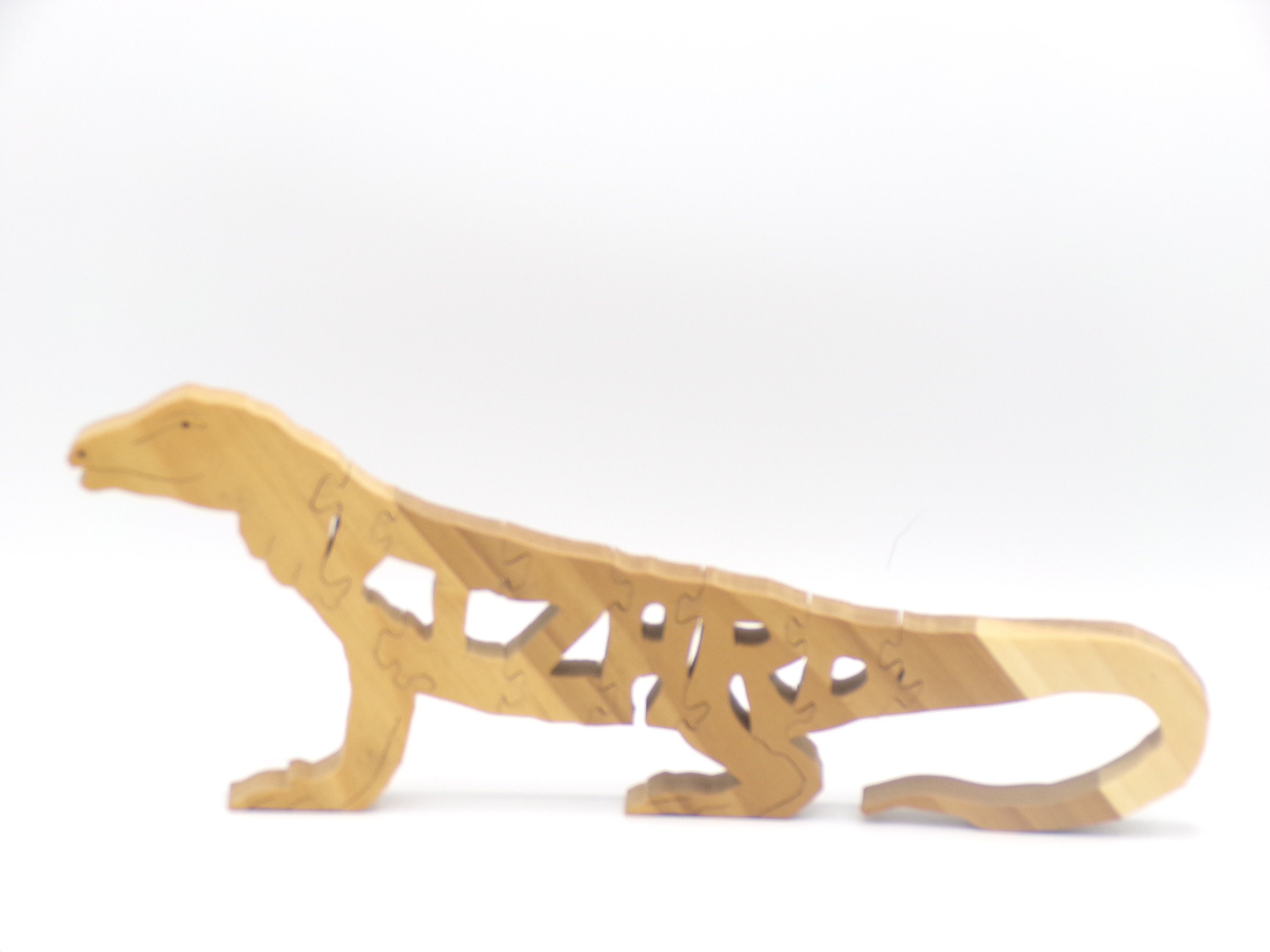 Wooden Lizard Jigsaw Puzzle Hand Cut Puzzle Reptile Puzzle | Etsy