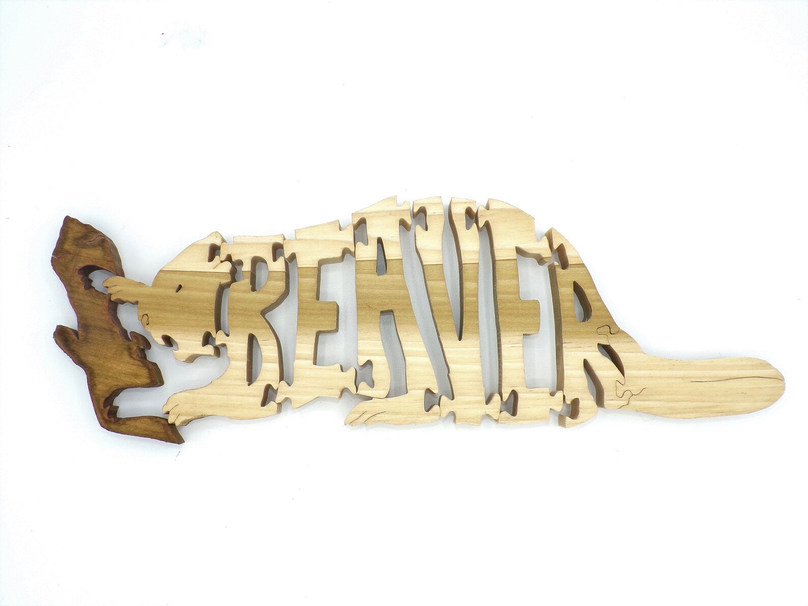 Handmade Wooden Beaver Jigsaw Puzzle | Poplar Wood, Animal Toy - Etsy
