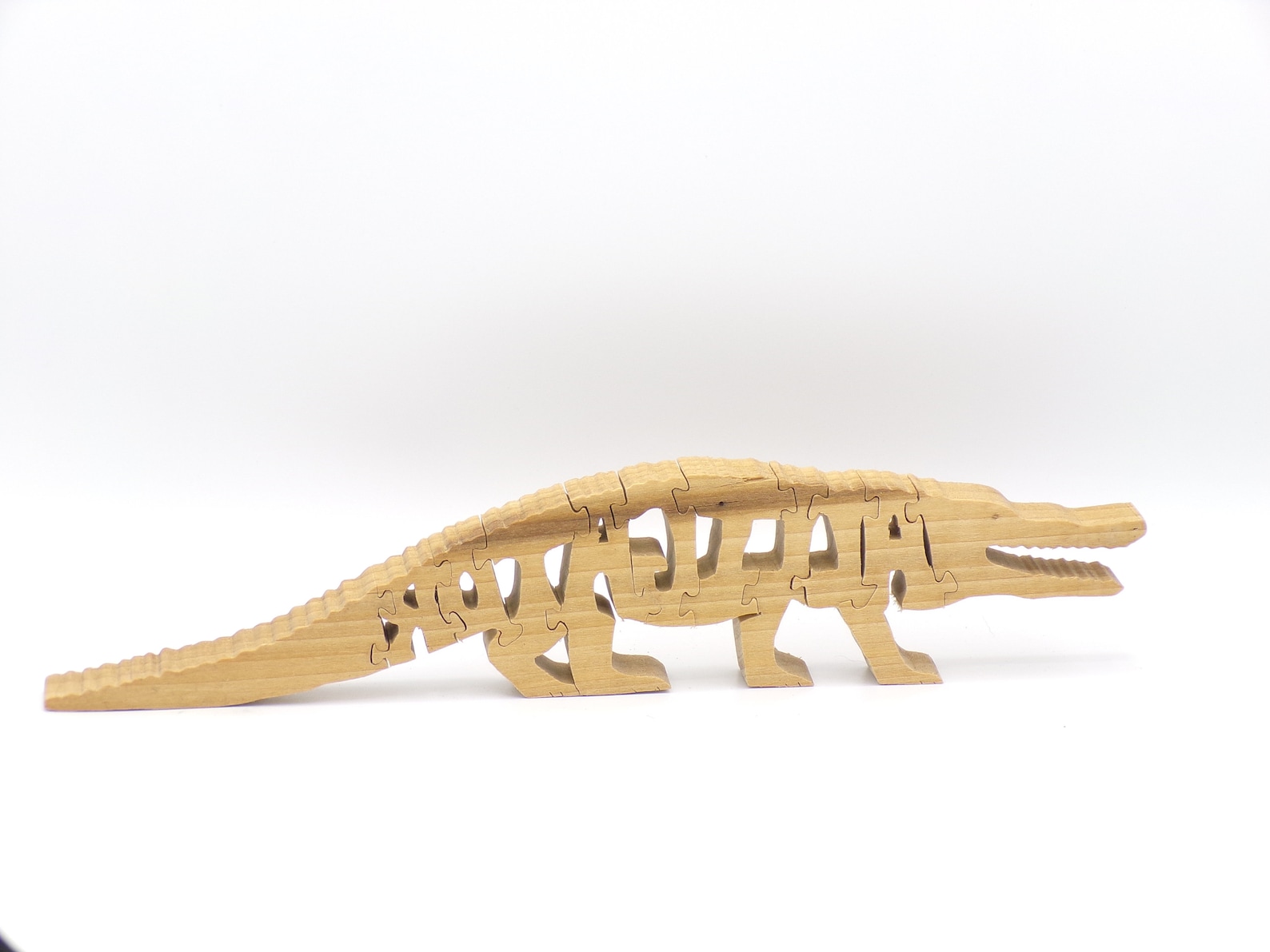 Wooden Alligator Jigsaw Puzzle | Hand Cut Puzzle | Animal Puzzle ...