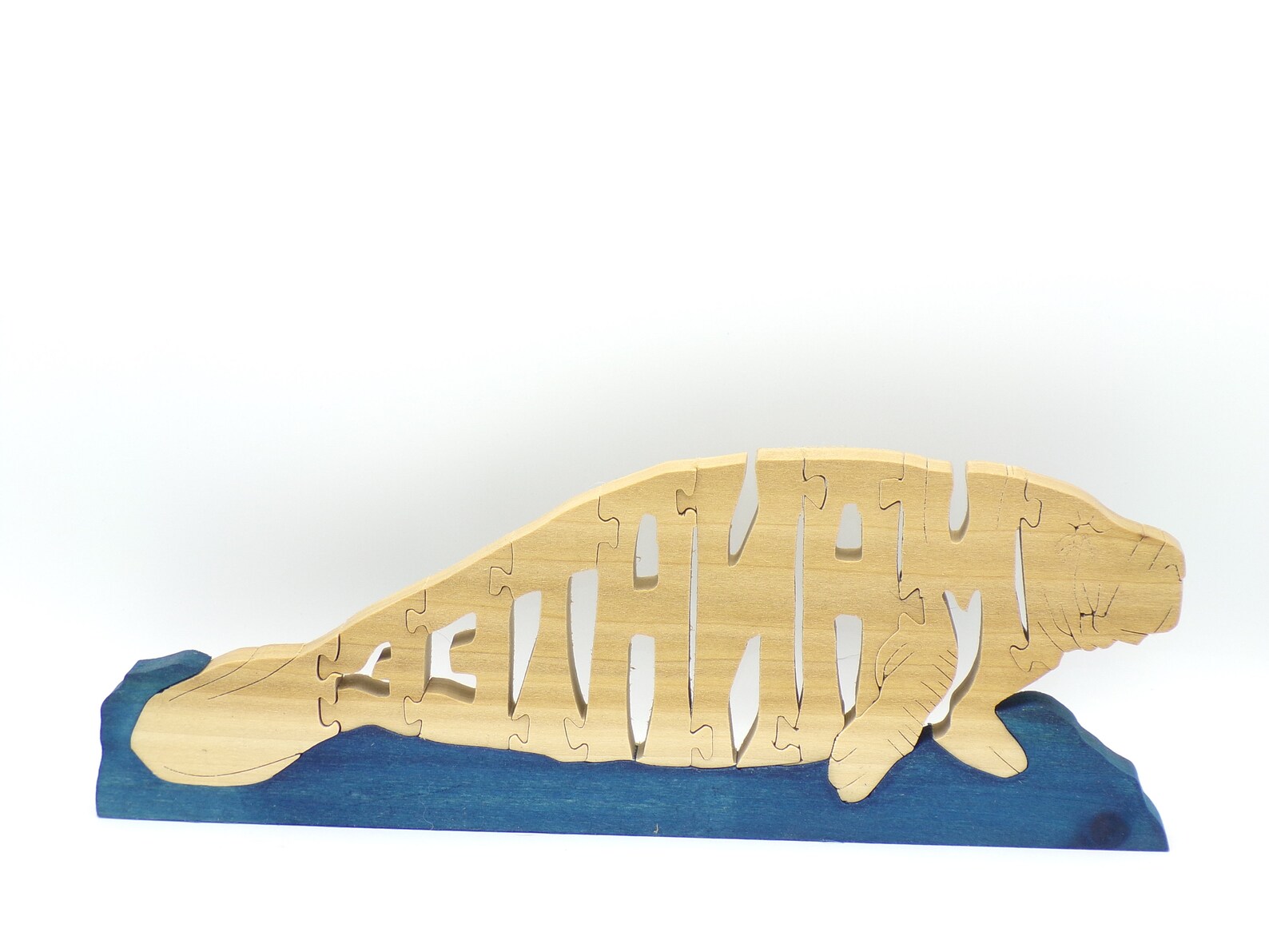 Wooden Manatee Jigsaw Puzzle | Hand Cut Puzzle | Animal Puzzle ...