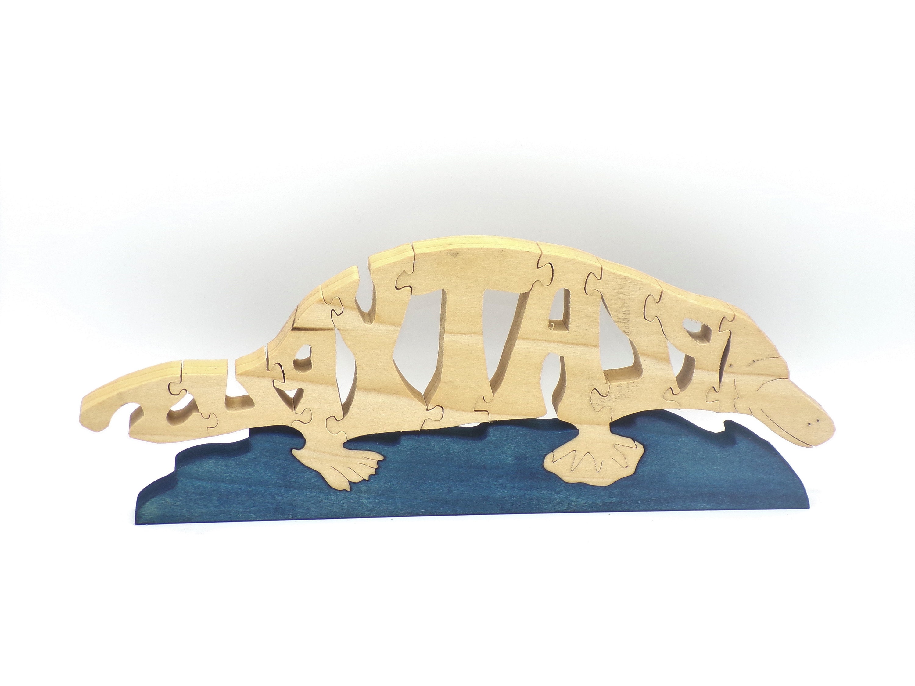 Wooden Platypus Jigsaw Puzzle | Hand Cut Puzzle | Animal Puzzle ...