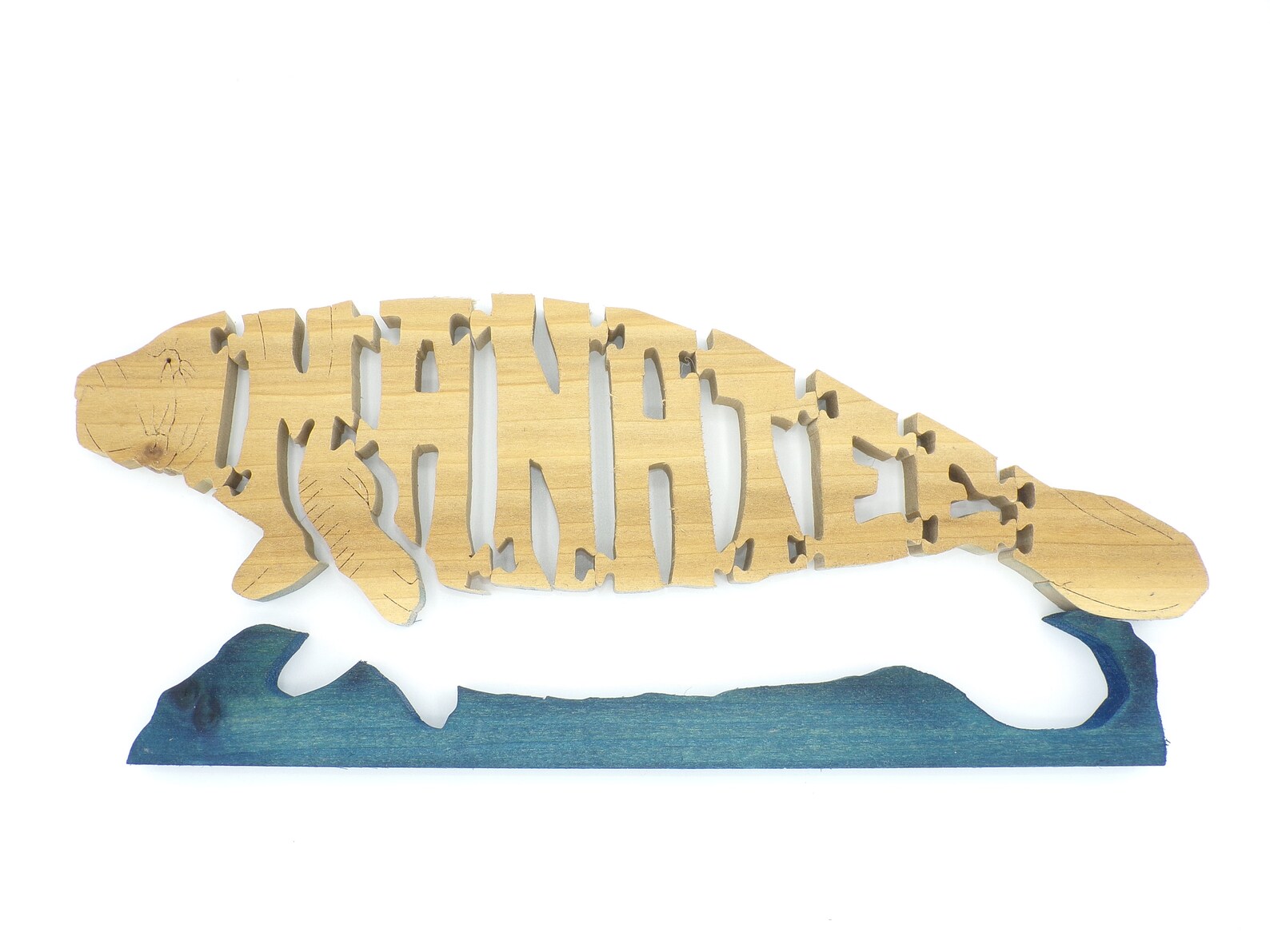 Wooden Manatee Jigsaw Puzzle | Hand Cut Puzzle | Animal Puzzle ...