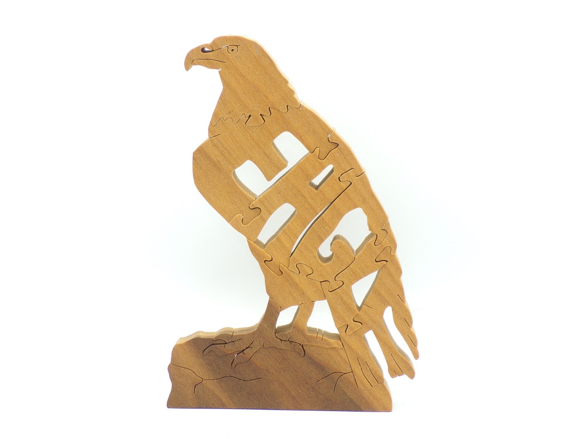 Wooden Eagle Jigsaw Puzzle | Hand Cut Puzzle | Animal Puzzle | Eagle ...
