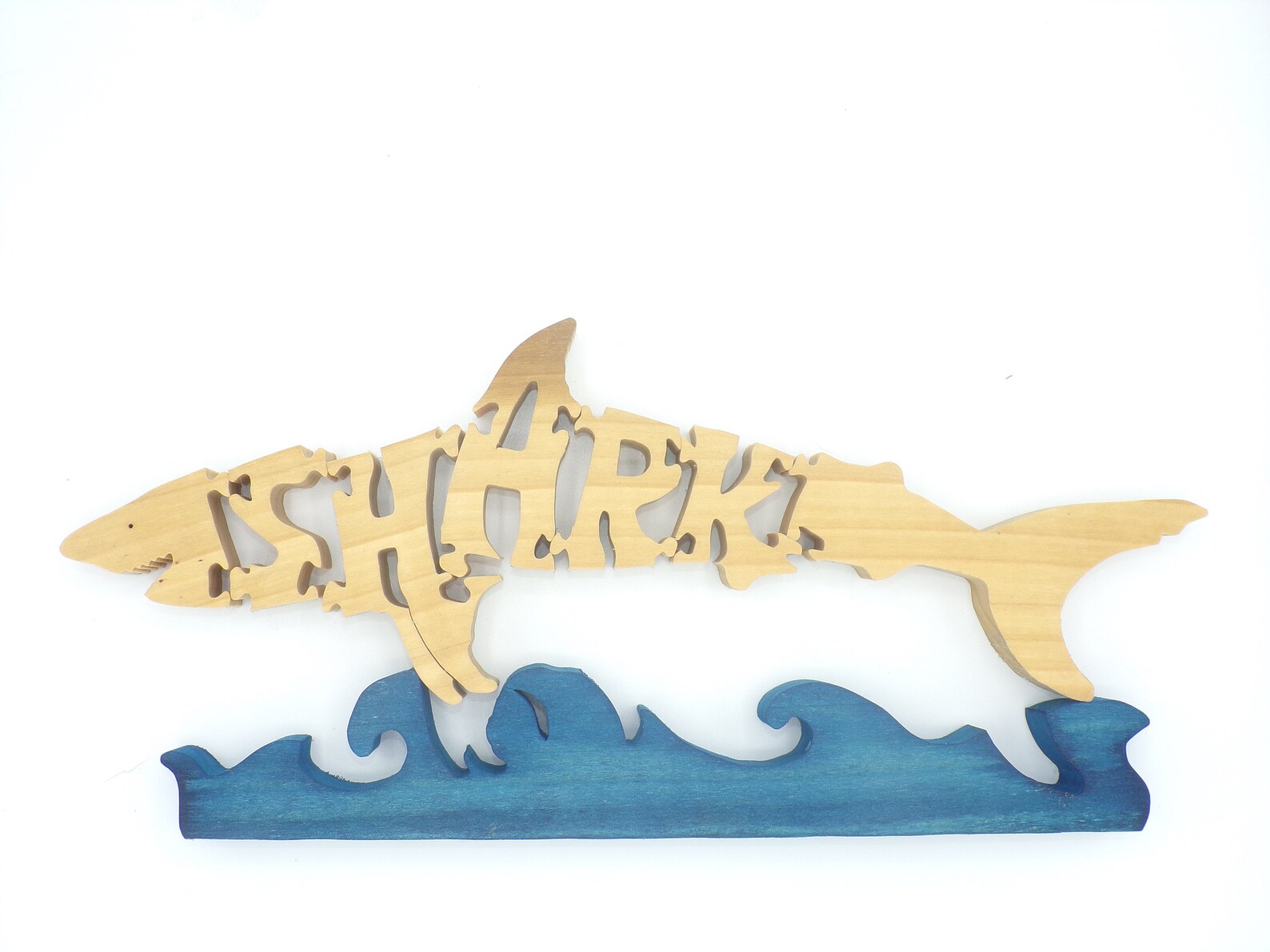 Wooden Shark Jigsaw Puzzle | Hand Cut Puzzle | Animal Puzzle | Shark ...