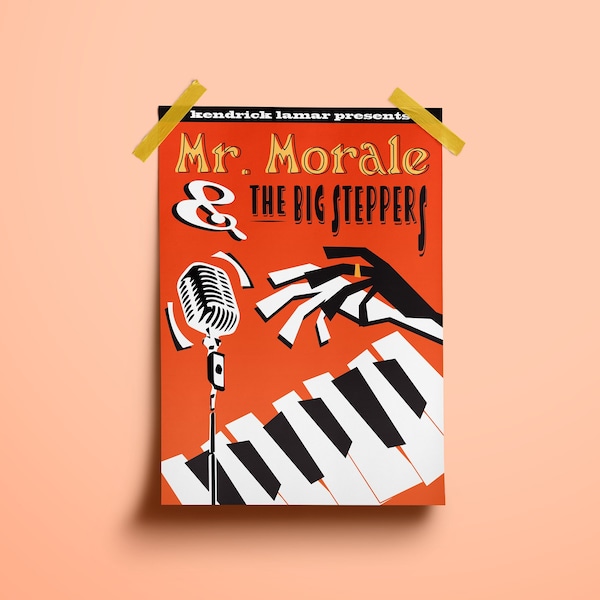 Mr morale and the big steppers poster - Etsy México