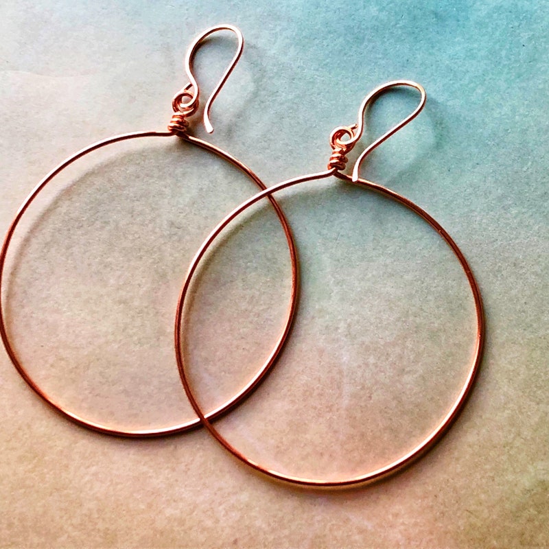 Copper Earrings - Etsy