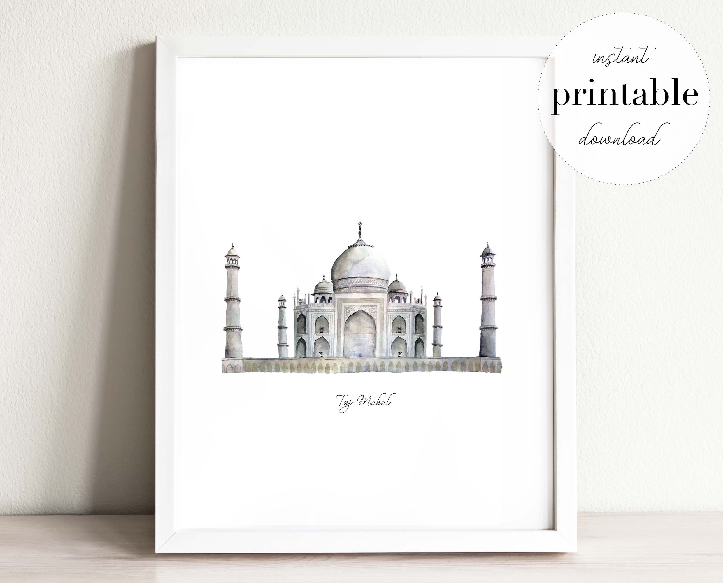 Taj Mahal Plan Drawing