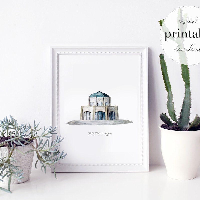 Oregon Vista House Wall Art - Etsy