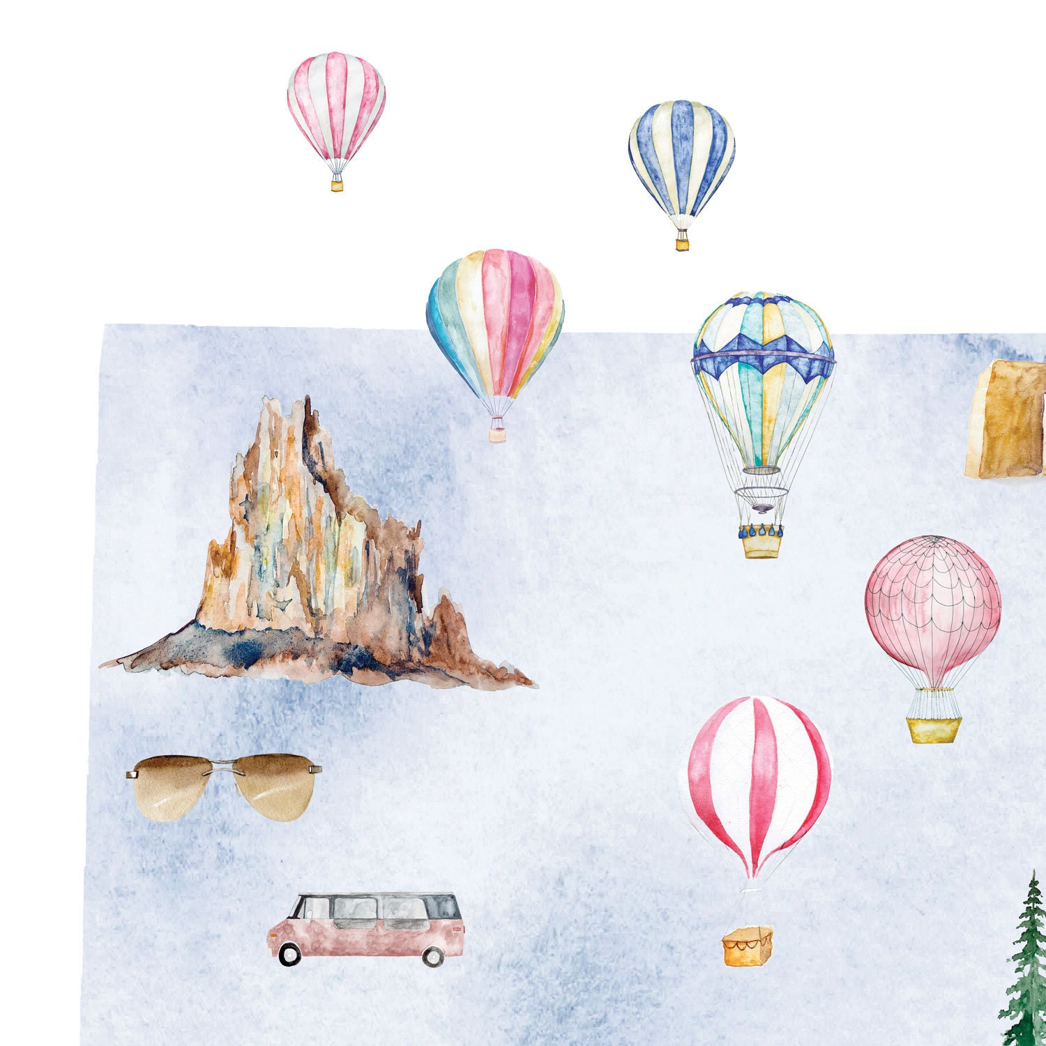 New Mexico Printable State Map Illustrated Wall Art Print | Etsy