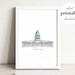 Utah State Capitol Building Printable, Art Print, Landmark, Kids Room ...