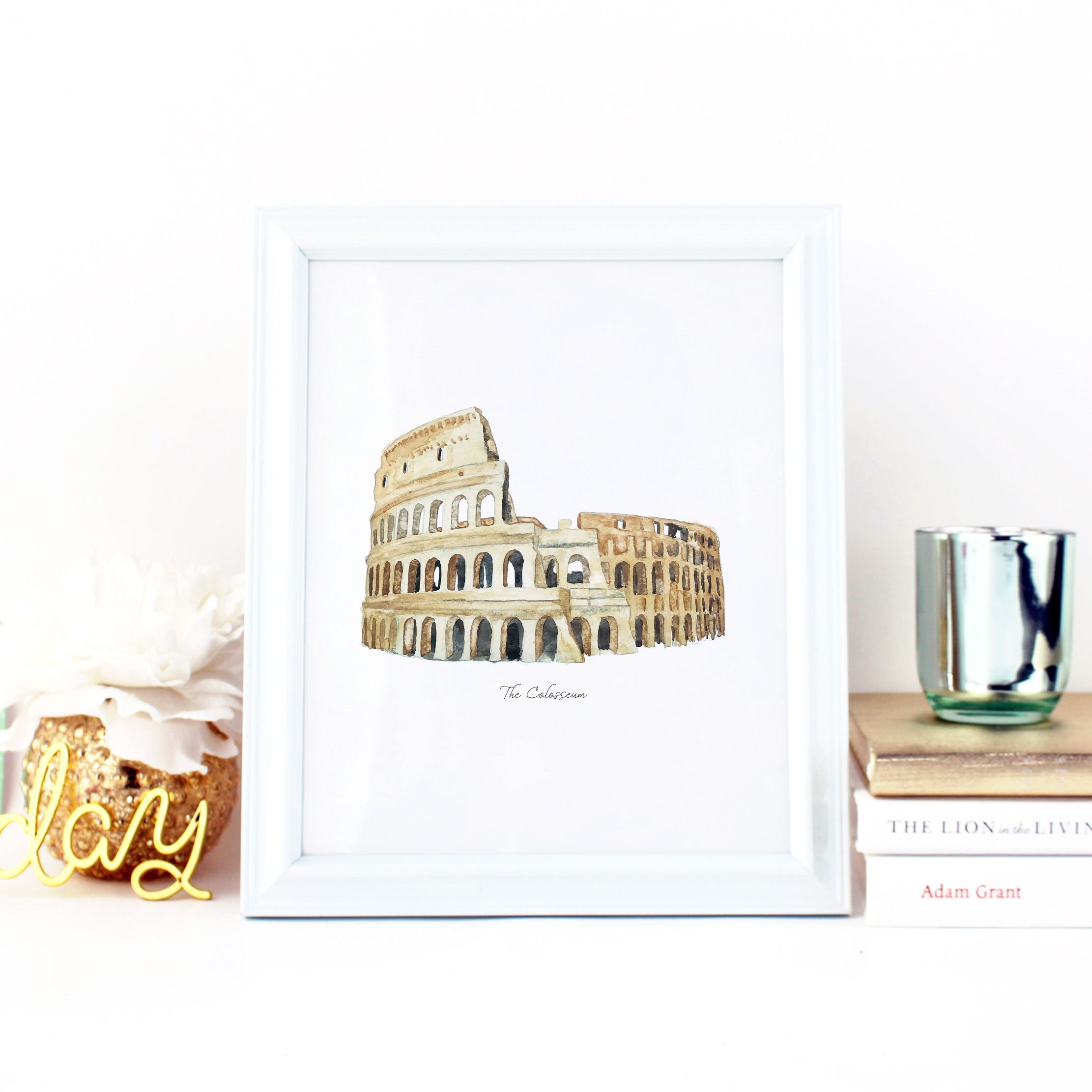 Colosseum Printable Illustration Wall Art Print Nursery | Etsy