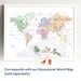 Educational World Map Activity Flash Cards Printable - Etsy