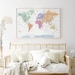 Pastels Educational World Map Printable | Kids World Map | Nursery ...