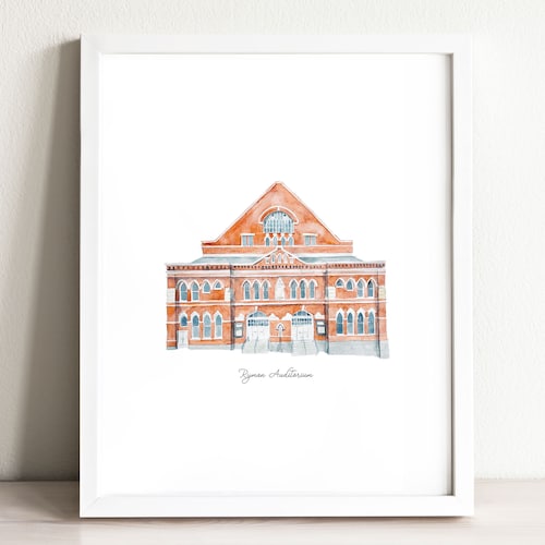 Ryman Auditorium Printable Illustration Wall Art Print Home - Etsy