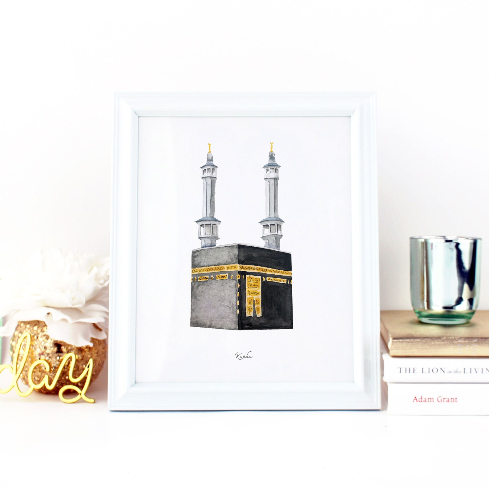 Kaaba Printable Illustration Wall Art Print Landmark Saudi - Etsy