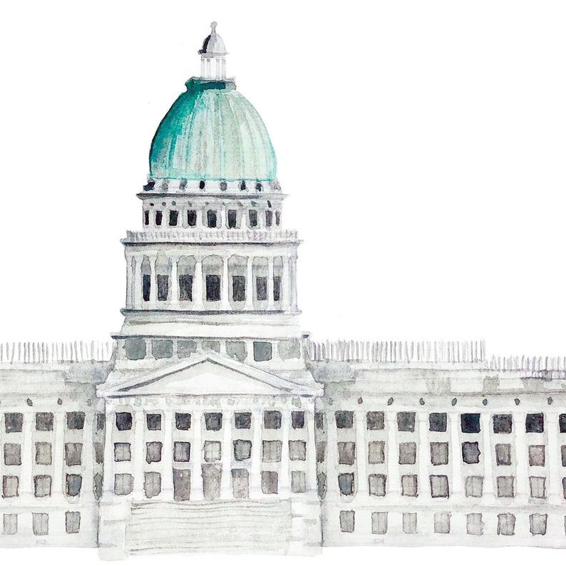 Utah State Capitol Building Printable Art Print Landmark - Etsy