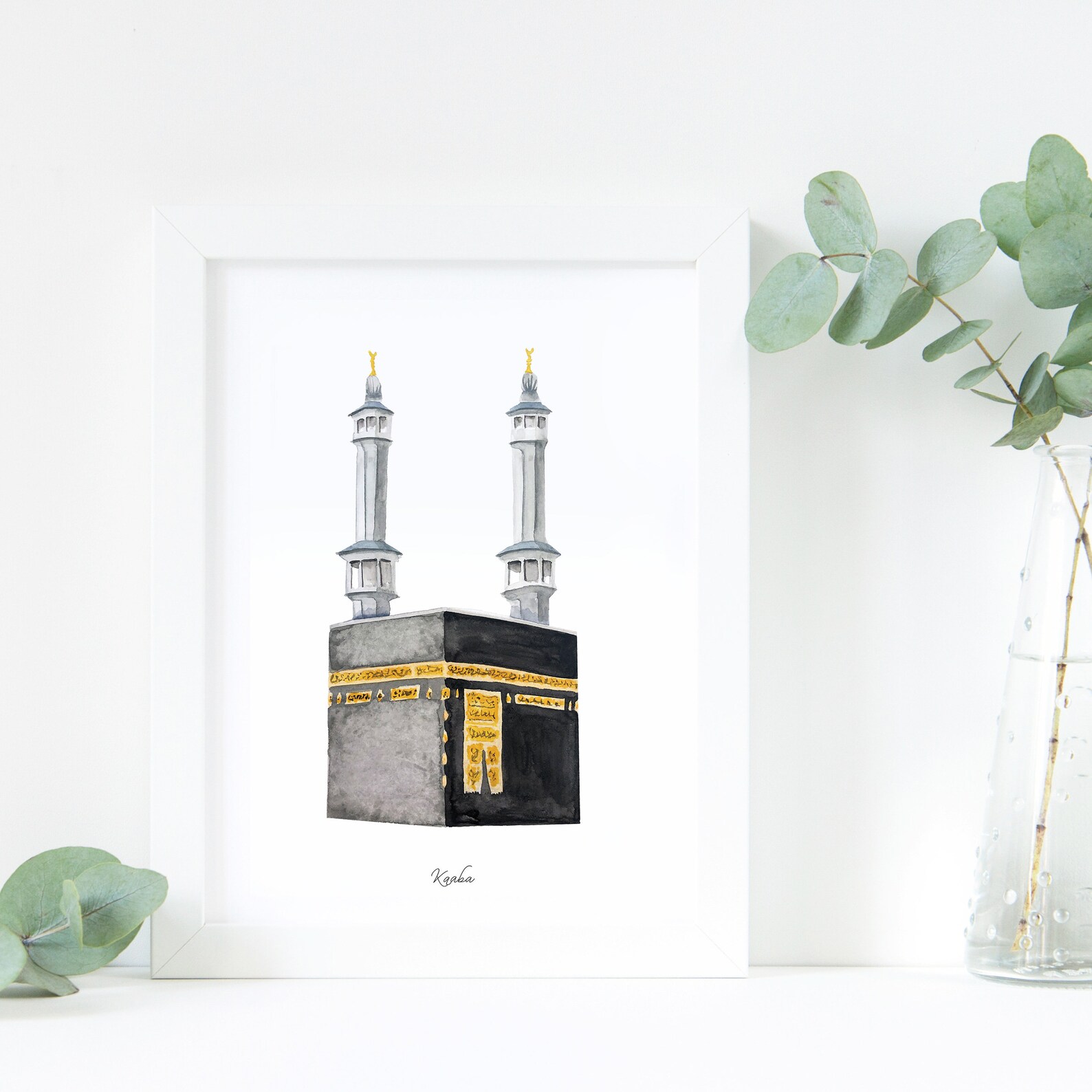 Kaaba Printable Illustration Wall Art Print Landmark Saudi - Etsy