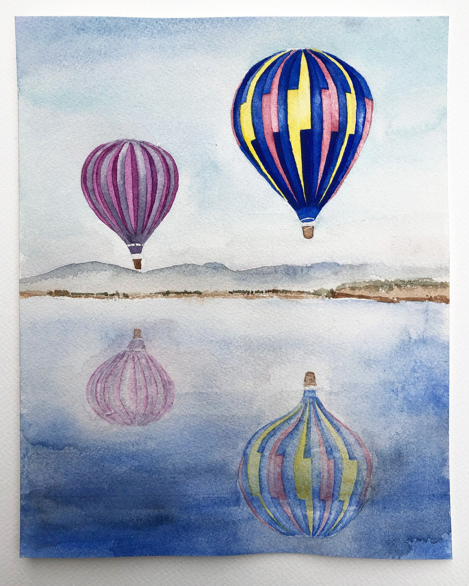 Custom Watercolor Painting Travel Landmark Original Travel | Etsy