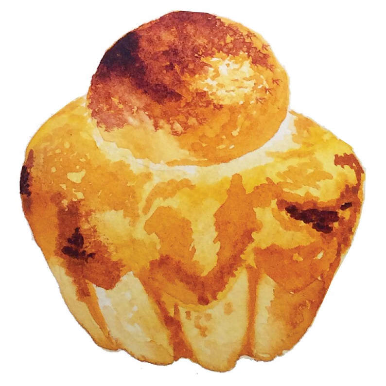 French Pastries Printable Art Set Watercolor Printable - Etsy