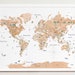 Tan Educational World Map World Map Kids Wall Art Nursery Decor Print ...