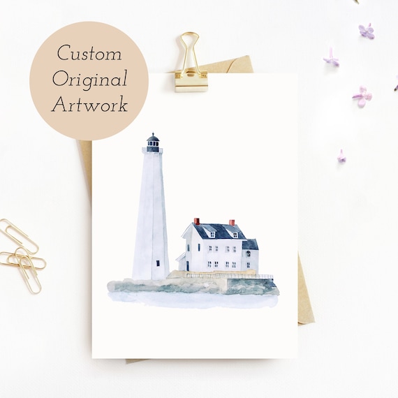 Custom Watercolor Painting Travel Landmark Original Travel | Etsy