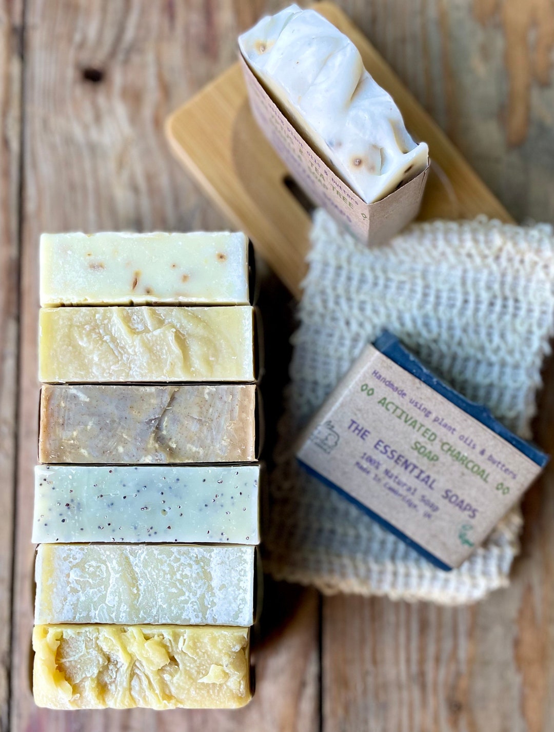 Soap Bundle of 5 Wrapped Soaps, Natural, Dry Skin Soap, Handmade Soap ...