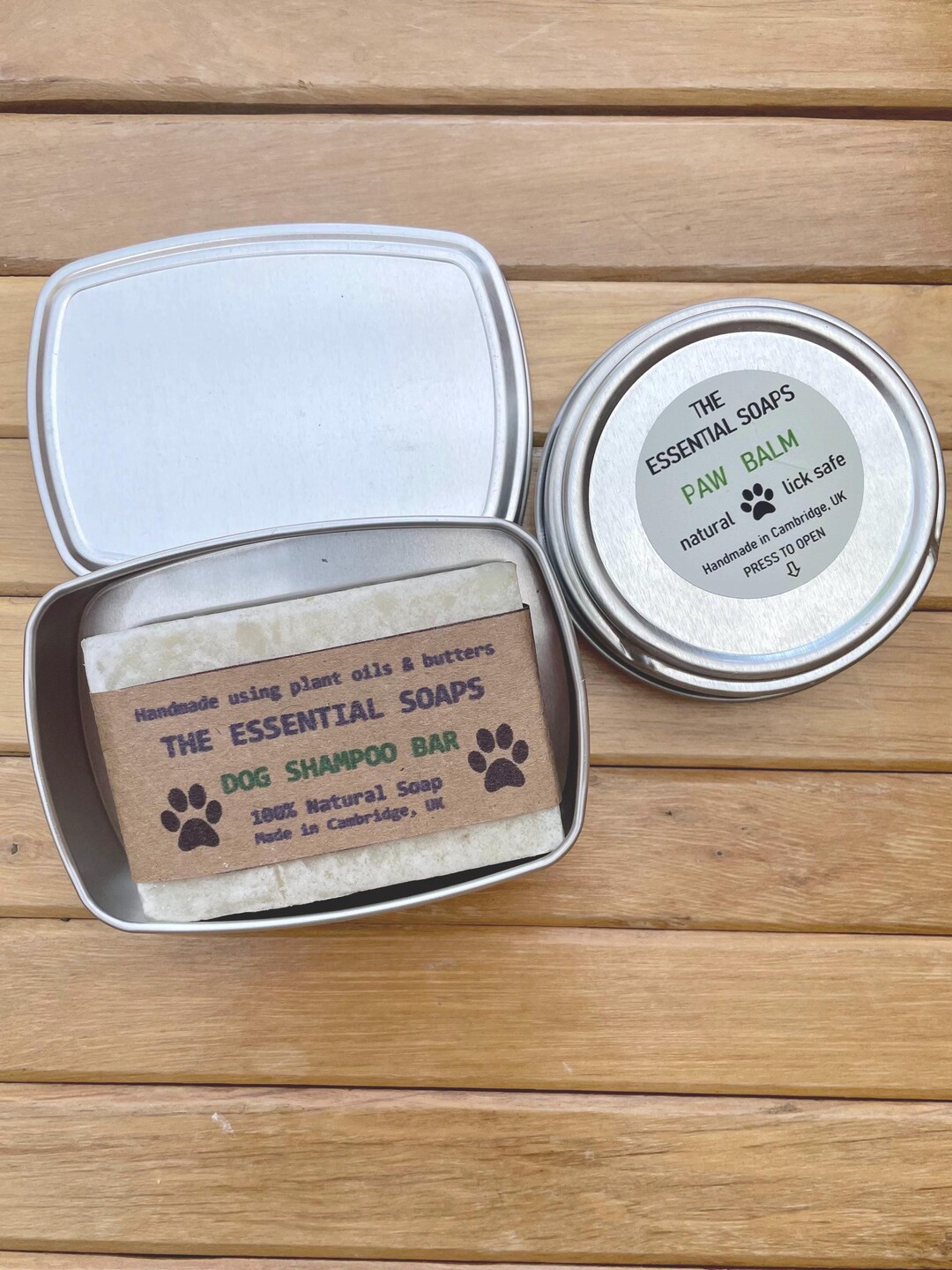Vegan Dog Pamper Set: Natural Shampoo Soap & Paw Balm - Etsy