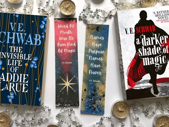 V.E. Schwab Bookmark Set | Etsy