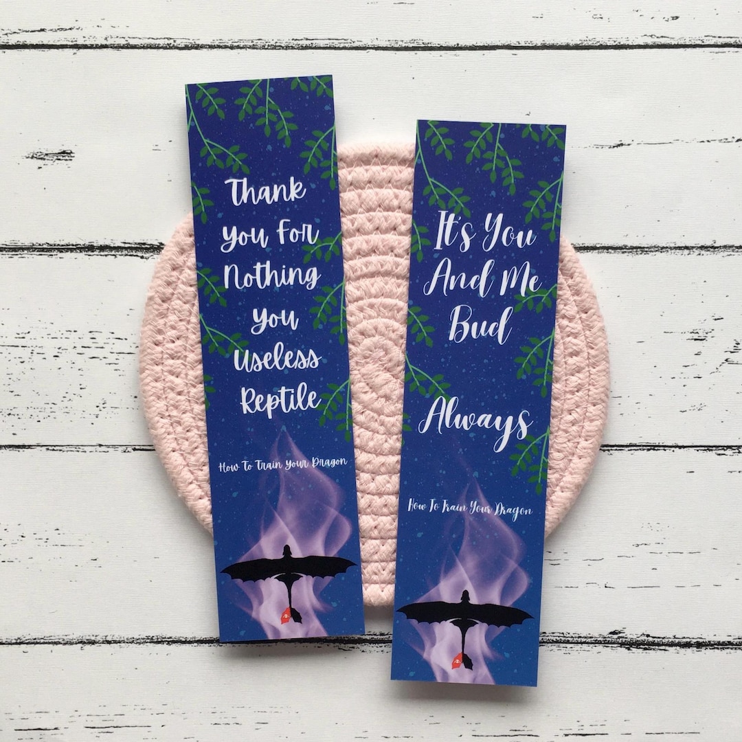 How to Train Your Dragon Bookmark - Etsy