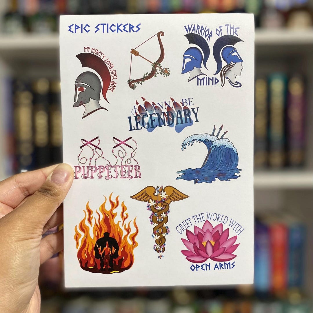 Epic Sticker Sheet A5 - Etsy Norway