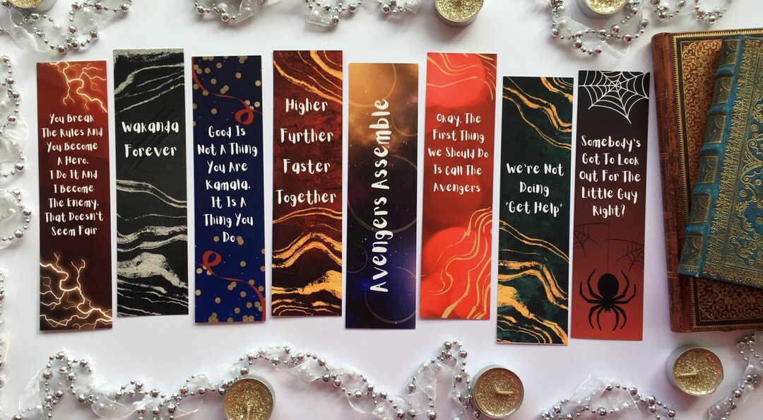 Avengers Bookmark Set - Etsy