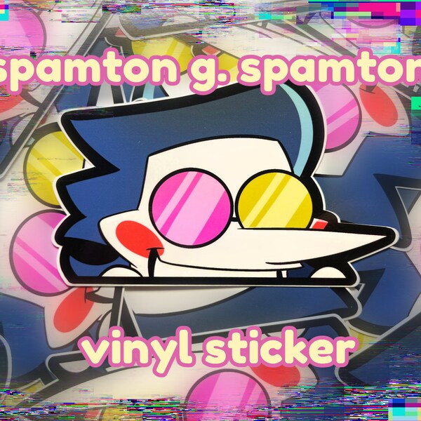 Spamton Car Sticker - Etsy